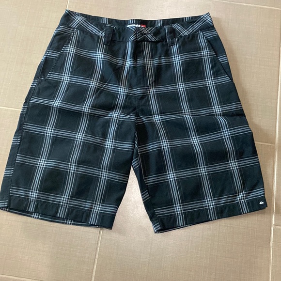 Quiksilver | Shorts | Mens Quicksilver Shorts Blackwhite Checkered Size ...